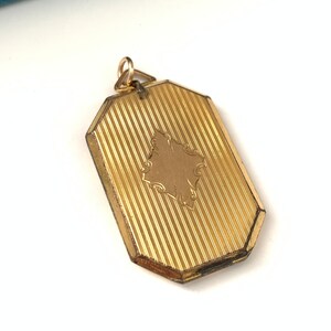 Vintage Gold Filled Locket Shield Space for Initial Monogram, Antique ...