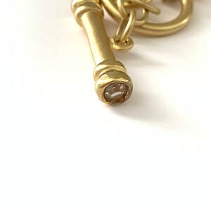 Vintage Roman Column Architectural Matte Gold Chain Necklace // Bar ...