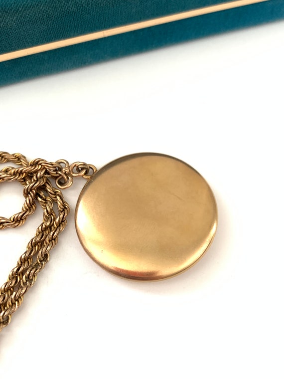 Vintage 1/4 Gold Shell North Star Photo Locket Neckla… - Gem