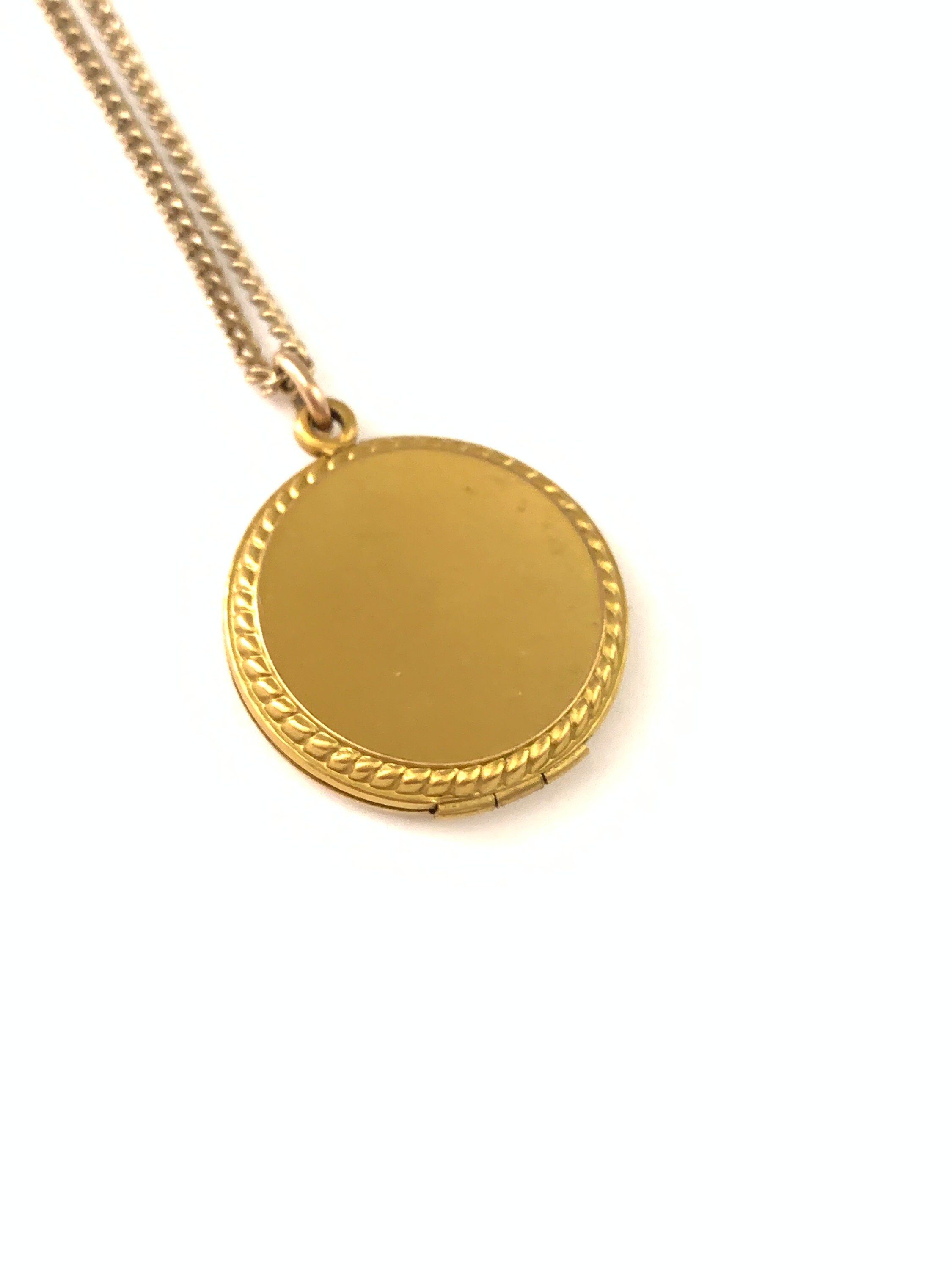 Beautiful Gold Filled Paste Locket Necklace Floral Clover | Etsy