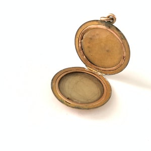 Vintage Crescent Moon and Star Locket, Gold Filled Celestial Locket ...