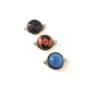 Vintage Glass Cabochon Clasp // Vintage Clasp (1) - Etsy