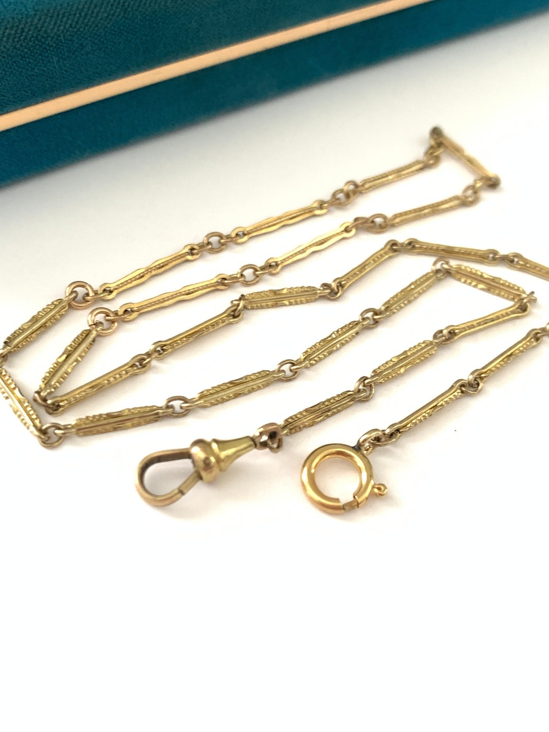 Vintage 19.5 Dainty Rolled Gold Watch Chain Necklace - Etsy