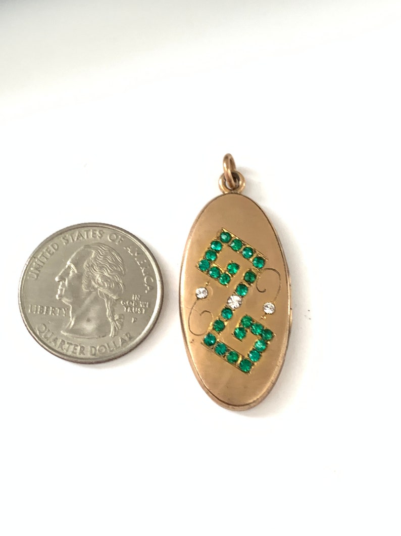 Vintage Gold Filled 90s "s" Oval Locket, Money Sign Vintage Geometric ...