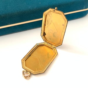 Vintage Gold Filled Locket Shield Space for Initial Monogram, Antique ...