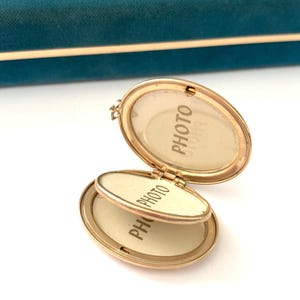 Vintage 14k Gold Filled Multi Photo Oval Locket, Oval Floral Etched ...