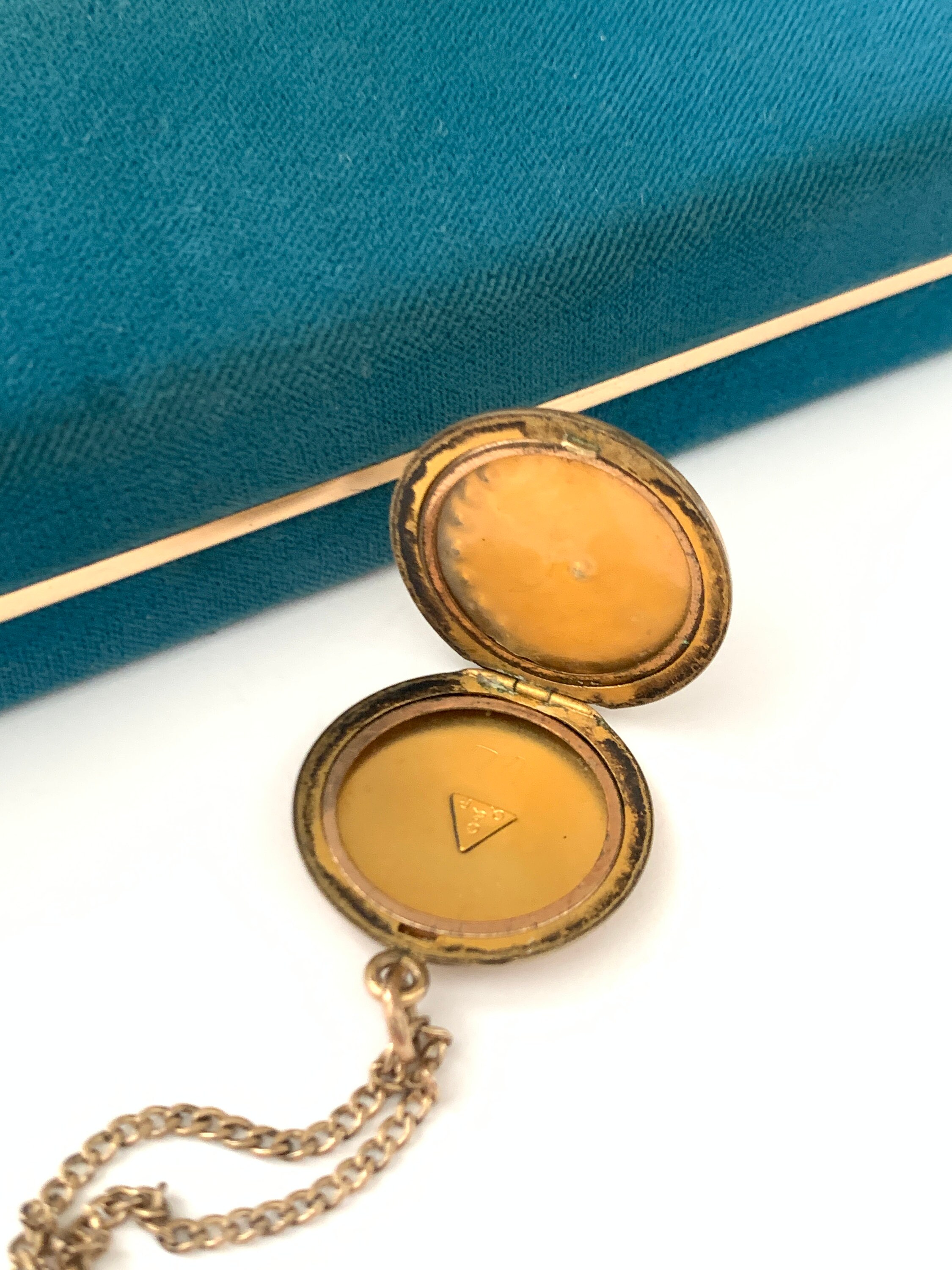 Vintage Crescent Moon and Star Locket With Seed Pearls Gold - Etsy