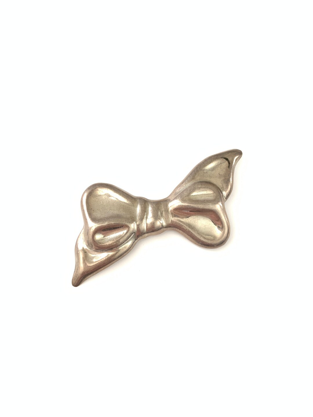Vintage Sterling Silver Bow Brooch Pin - Etsy