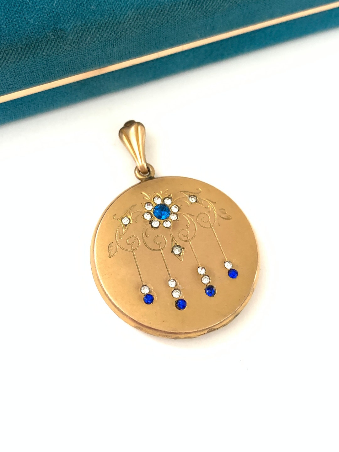 Stunning Vintage Gold Filled Art Deco Locket Pendant, Antique Gold ...