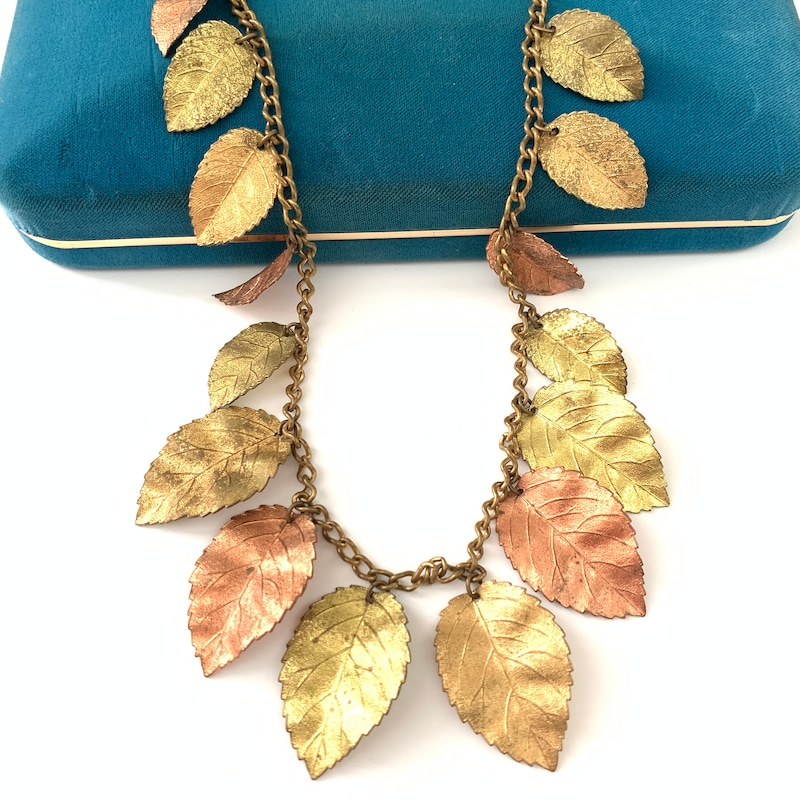 Leaf Necklace - Etsy