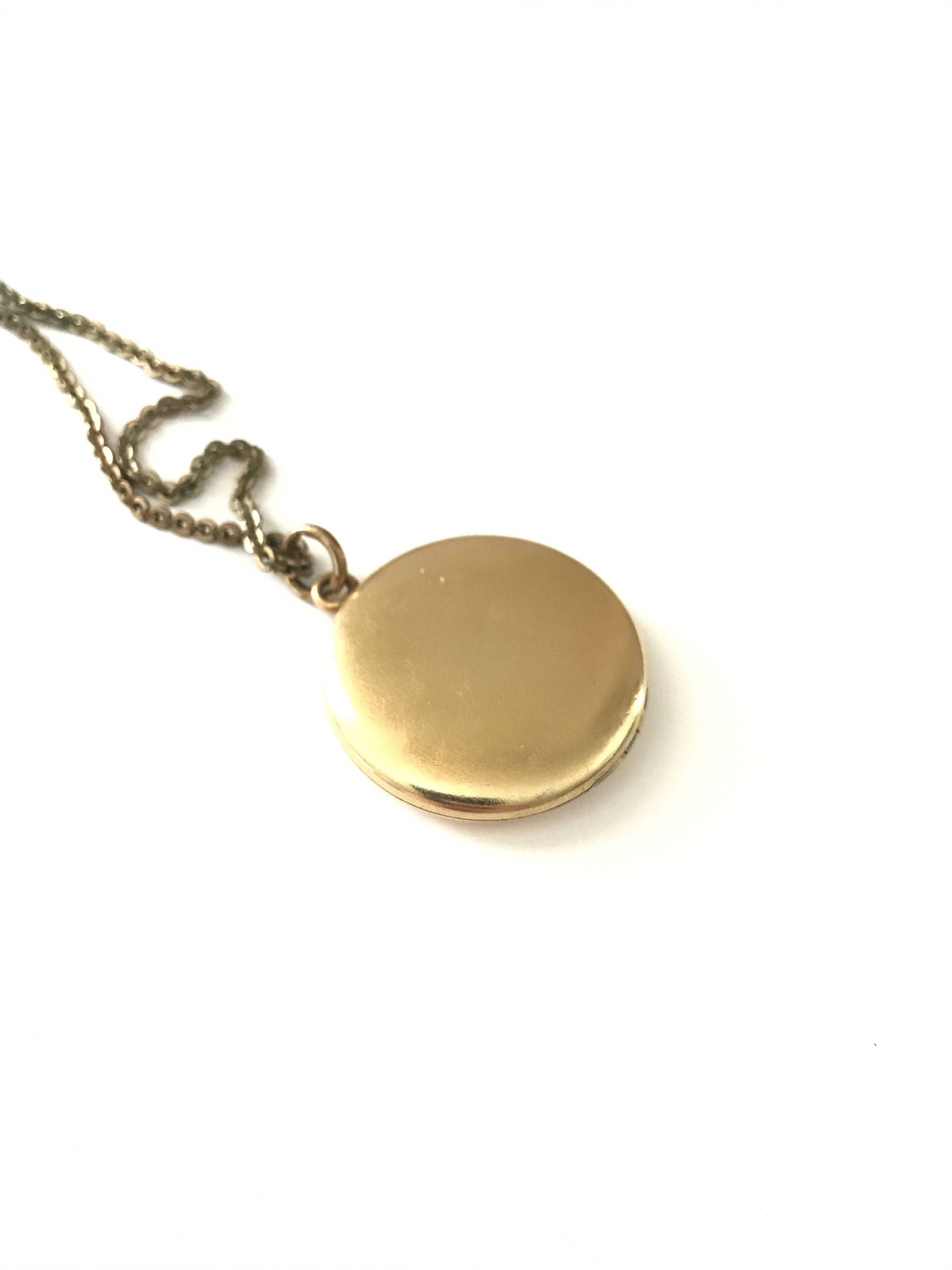 Beautiful Vintage Gold Filled Locket with Paste Rhinestone Bow | Etsy