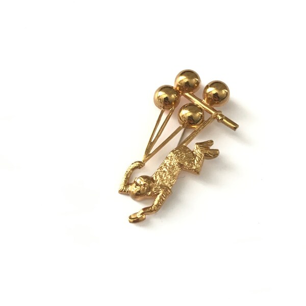 Monkey Brooch - Etsy
