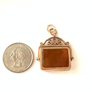 Antique Victorian Gold Filled Rectangle Carnelian Locket, Victorian ...