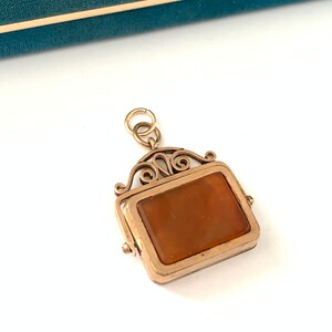 Antique Victorian Gold Filled Rectangle Carnelian Locket, Victorian ...