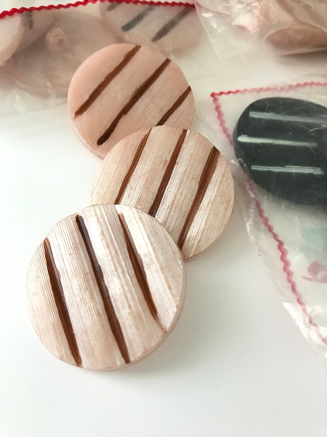 Vintage Lot of NOS Novelty Large Plastic Buttons - Etsy