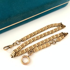 Antique 14.5 Victorian Book Chain Collar Necklace or Wrap Bracelet ...