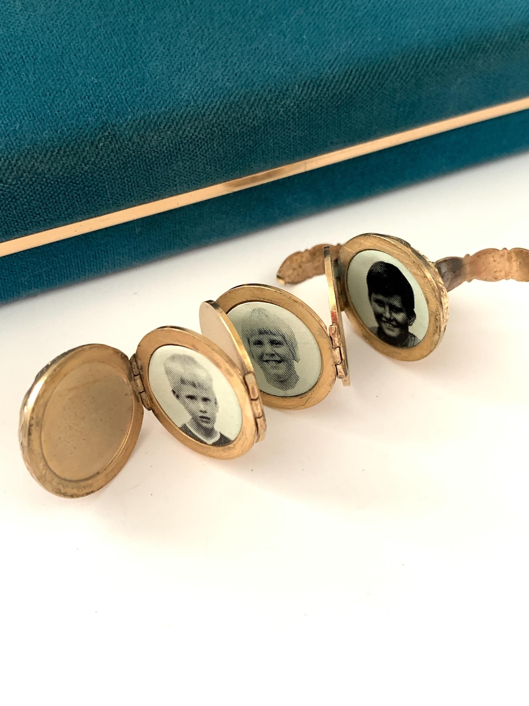 Amazing Antique Gold Filled Memory Ball Circle Locket, Round Folding ...