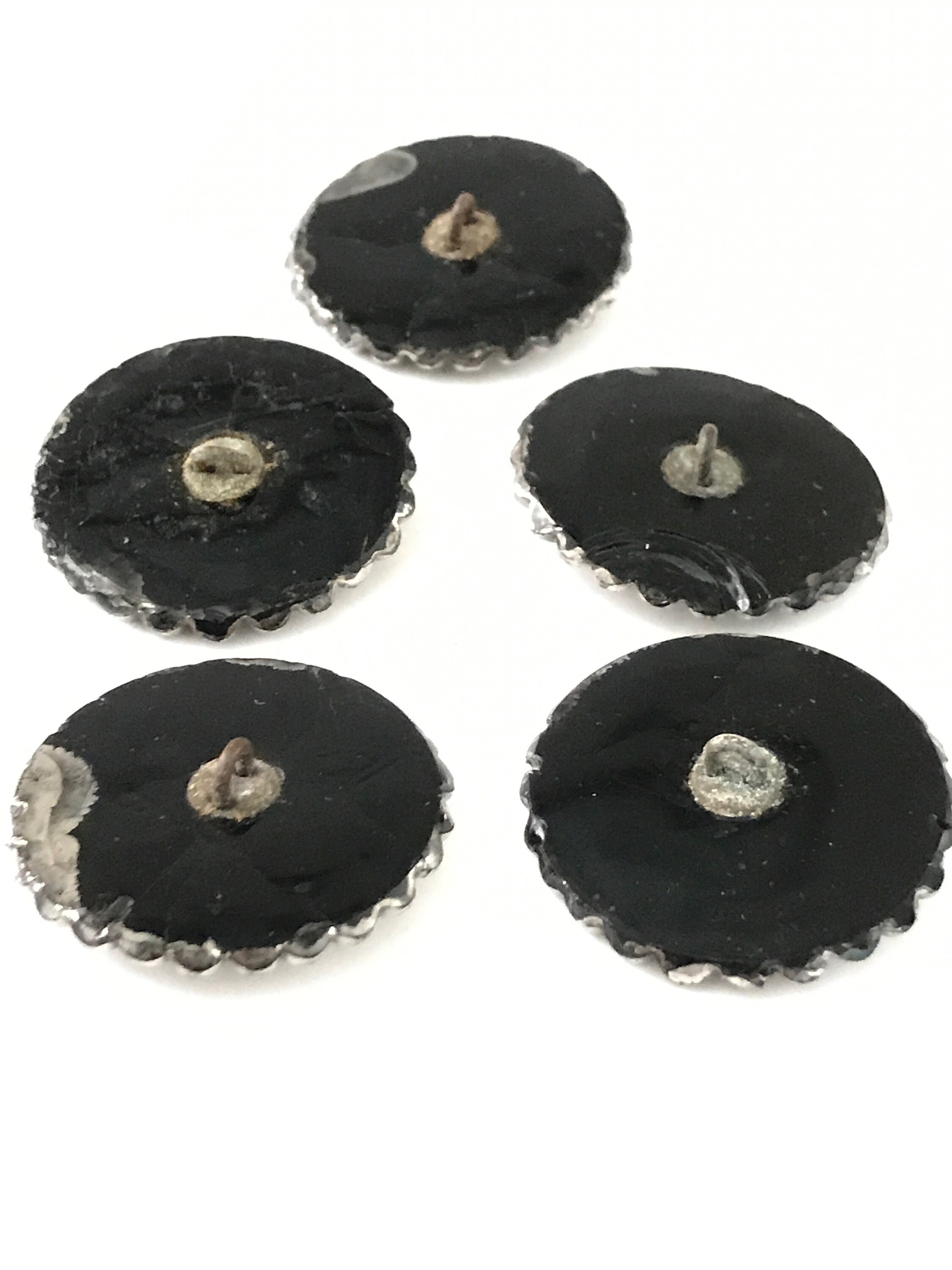 Antique Lot of Victorian Glass Buttons // Lacy Glass Silver - Etsy