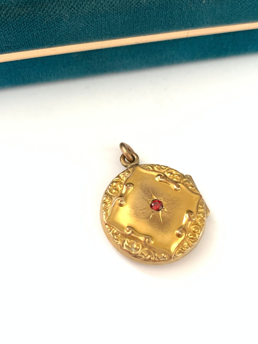 Victorian Divine Starburst Shield Locket, Antique North Star Locket ...