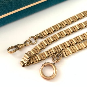 Antique 14.5 Victorian Book Chain Collar Necklace or Wrap Bracelet ...
