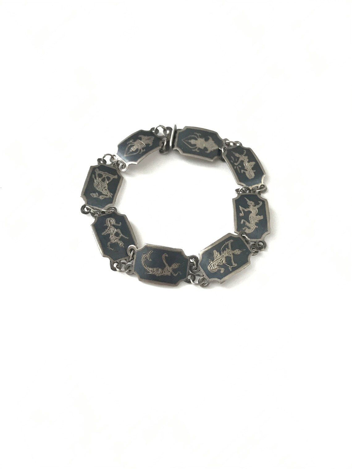 Gorgeous Siam Sterling Enamel Dancer Bracelet - Etsy