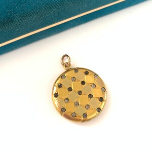 Vintage Gold Filled Two Tone Quilted Locket, Vintage WH &co. Photo ...