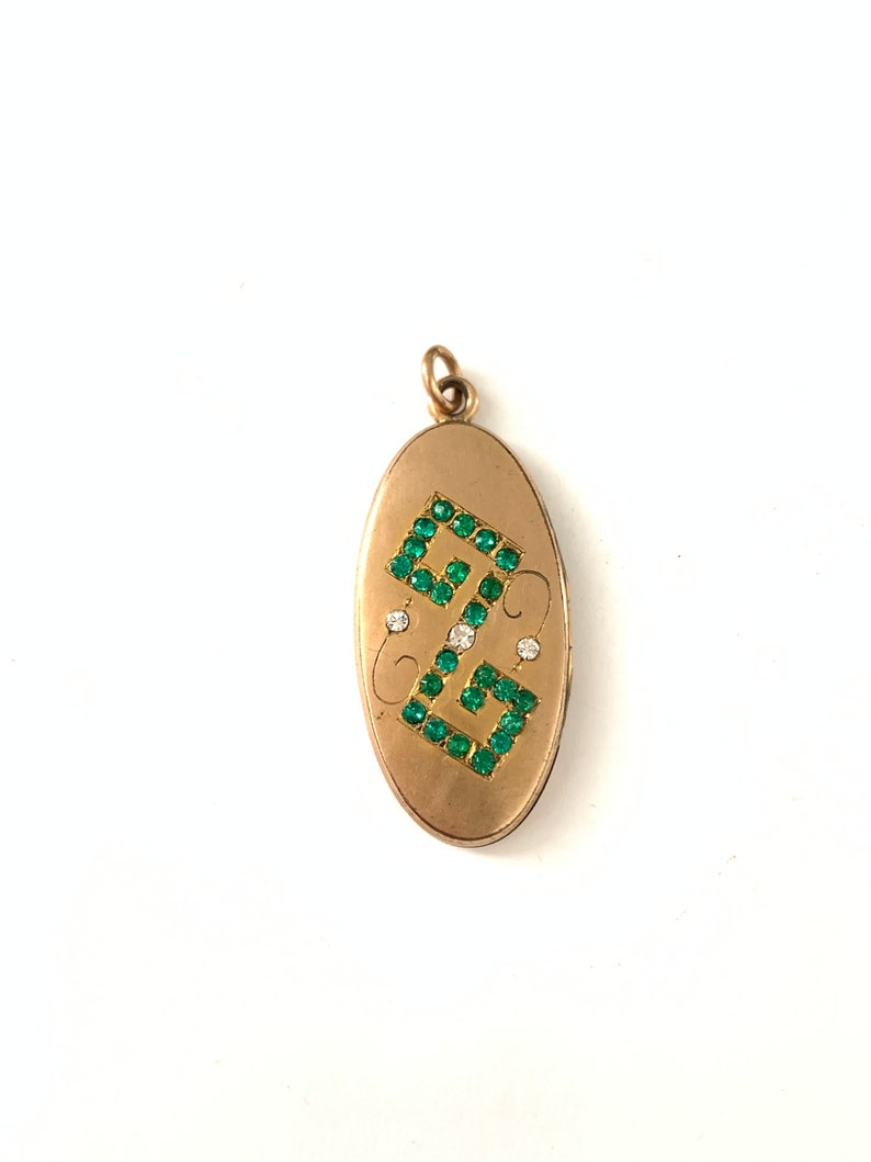 Vintage Gold Filled 90s "s" Oval Locket, Money Sign Vintage Geometric ...