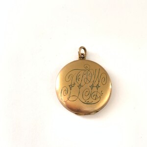 Vintage Crescent Moon and Star Locket, Gold Filled Celestial Locket ...