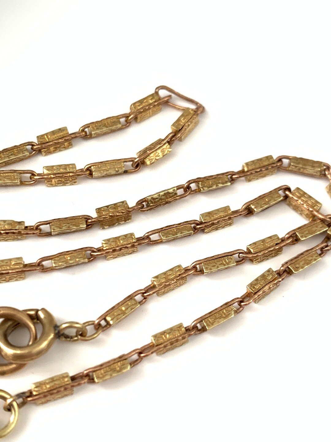 Vintage 14.5 Rolled Gold Plated Watch Chain Necklace - Etsy