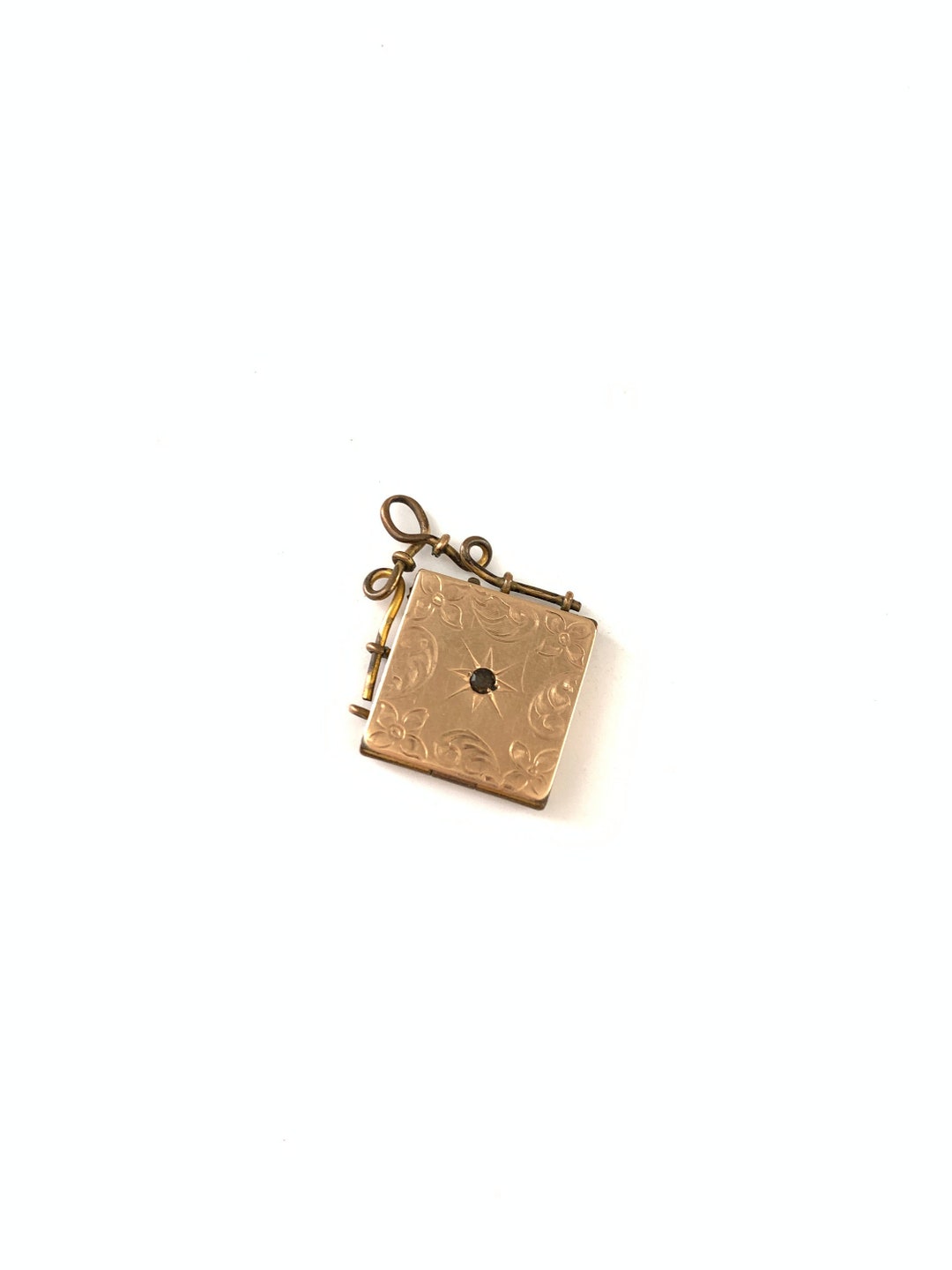 Victorian Gold Filled Star Locket Fob // Gold Filled Star - Etsy