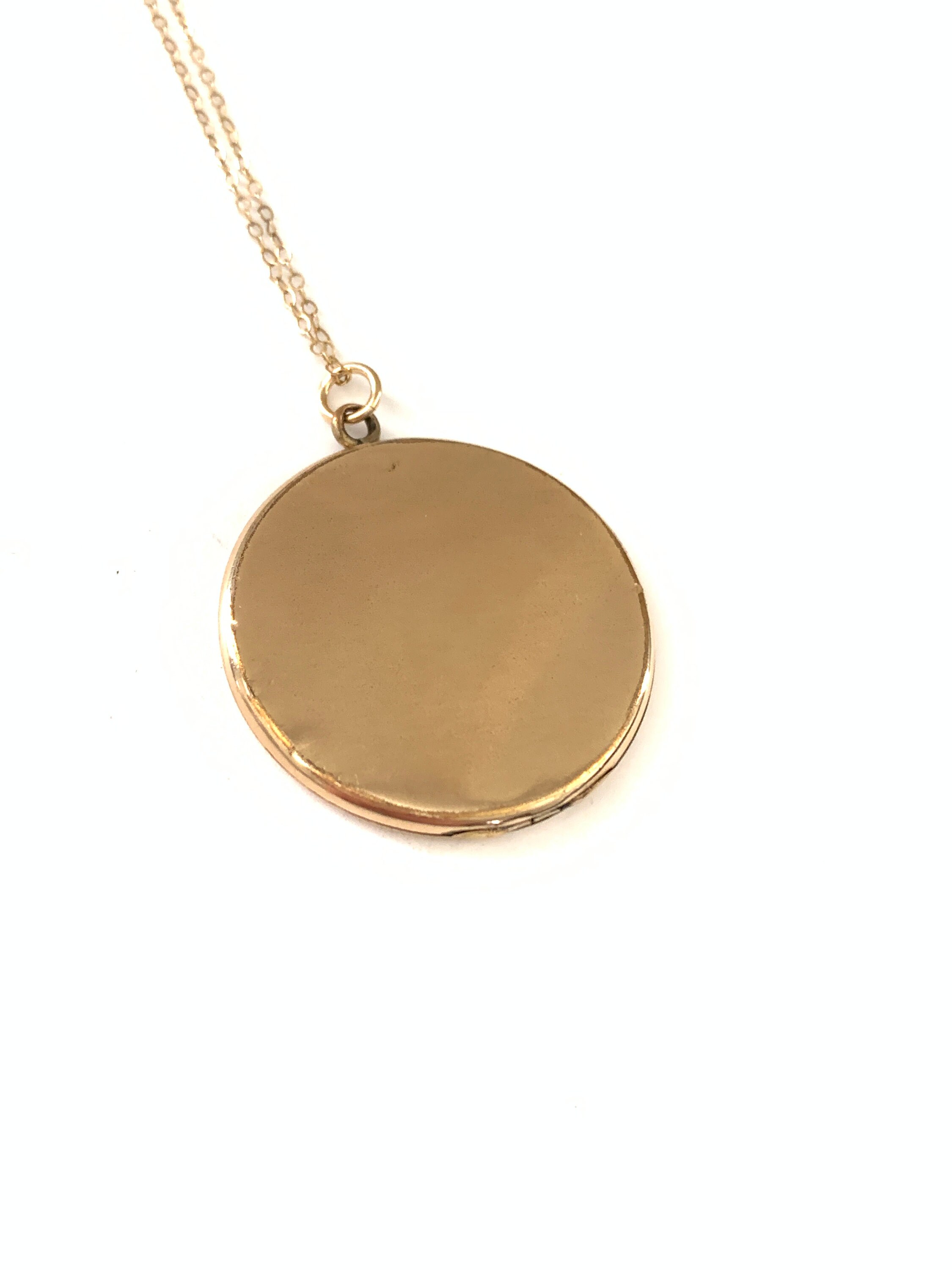 Vintage Art Nouveau Gold Filled Locket Vintage Etched Swirl - Etsy