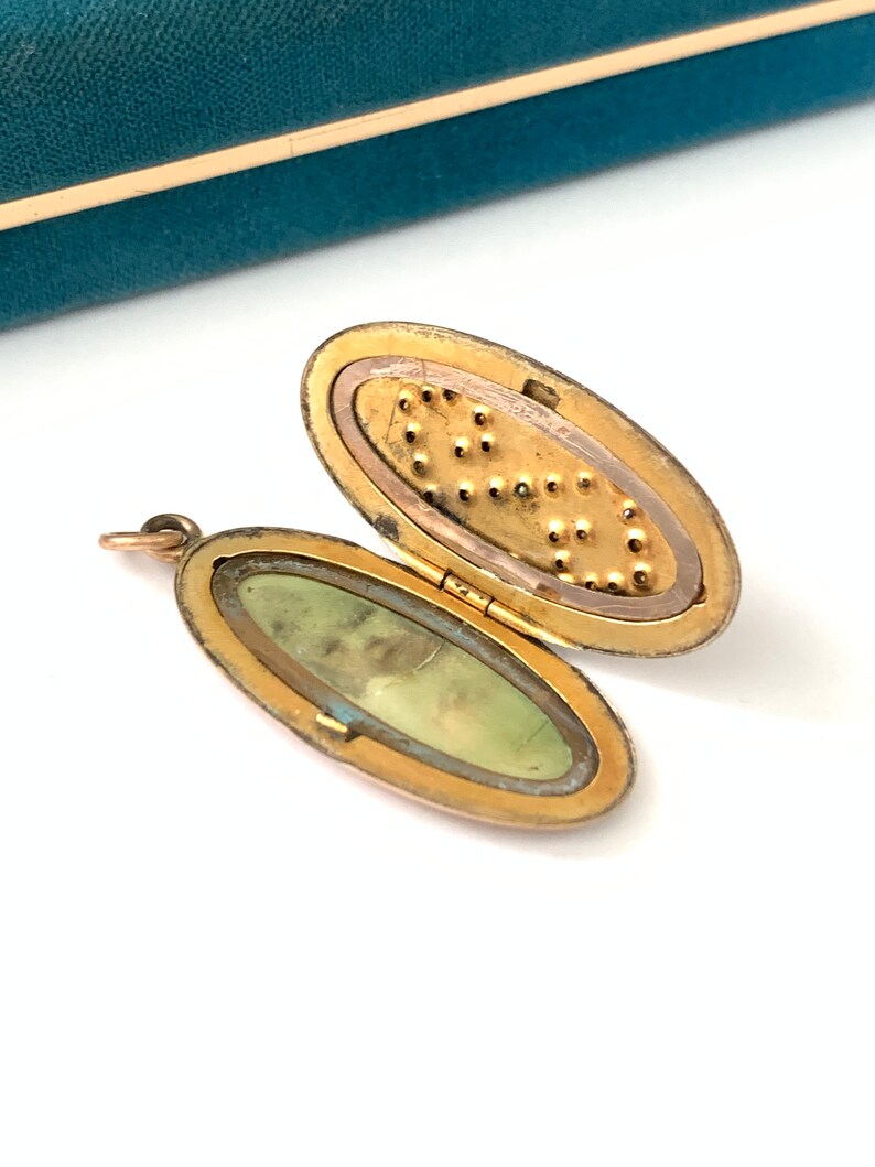 Vintage Gold Filled 90s "s" Oval Locket, Money Sign Vintage Geometric ...