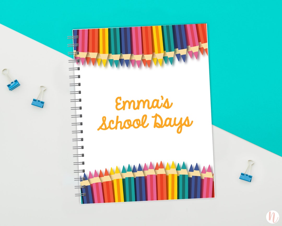 School Memory Book, Personalized School Book, School Years Book, School ...