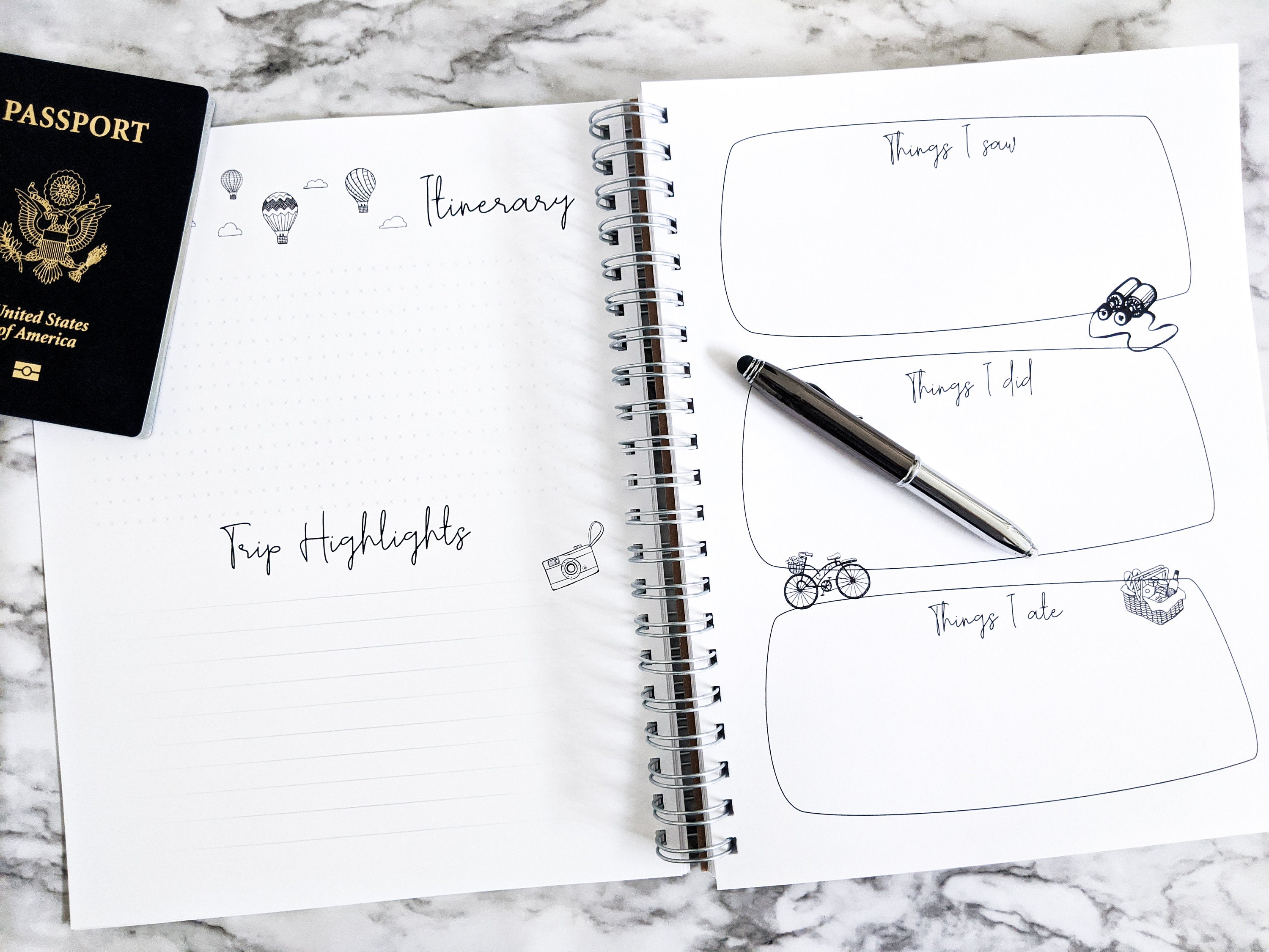 Travel Journal Personalized Trip Journal Travel Diary | Etsy