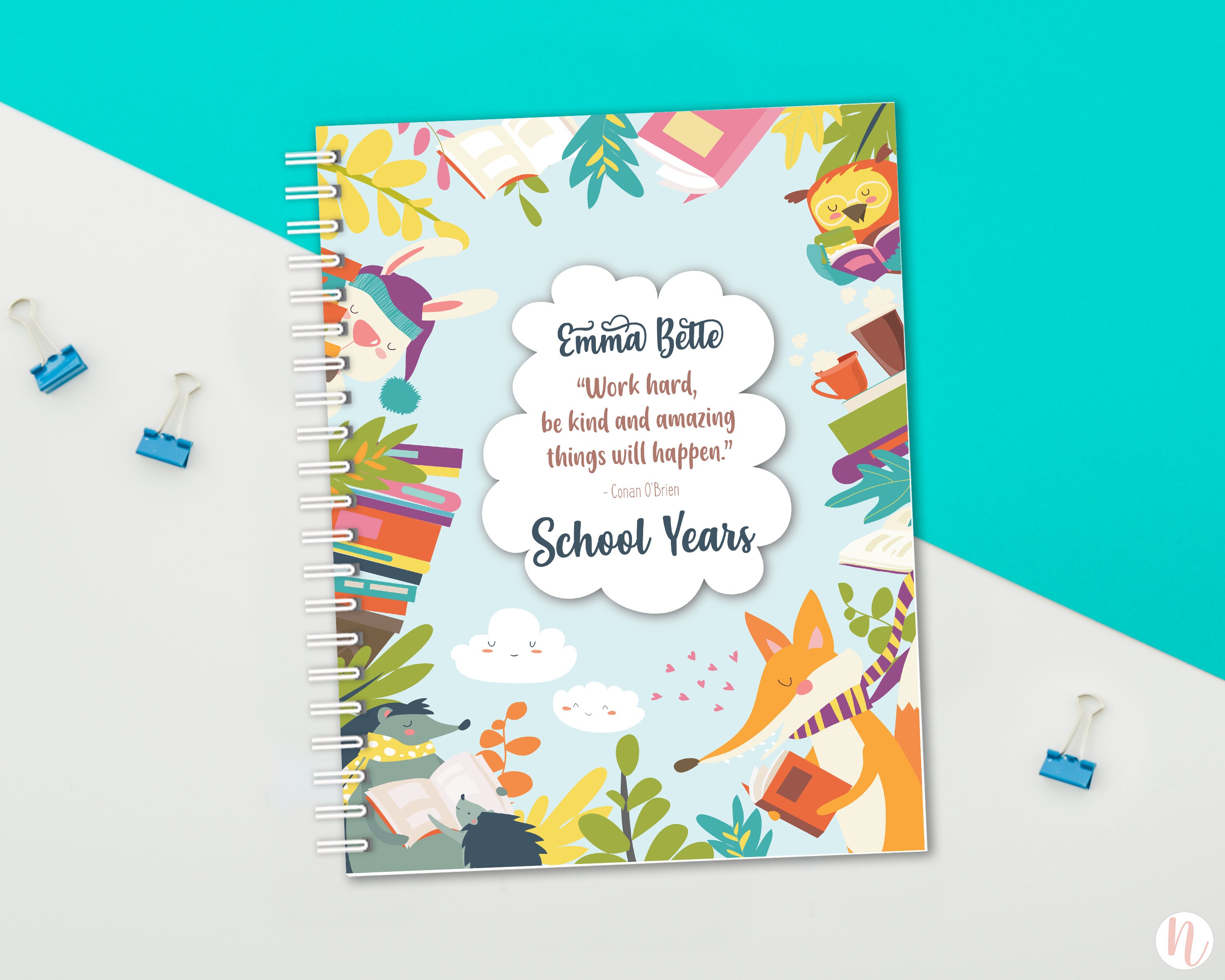School Memory Book, Personalized School Book, School Years Book, School ...