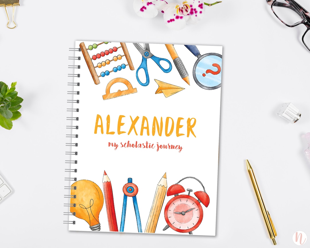 School Memory Book, Personalized School Book, School Years Book, School ...