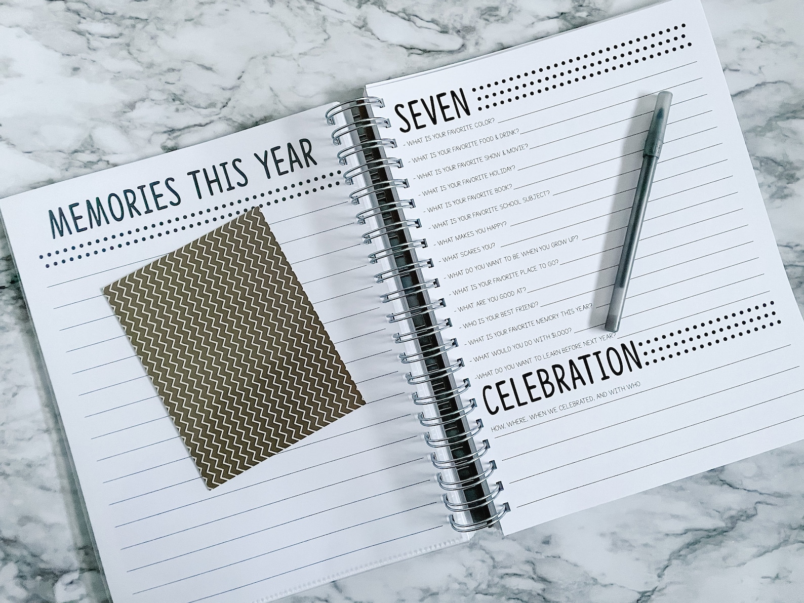 Birthday Memory Book, Birthday Interview Book, Baby Book, First ...