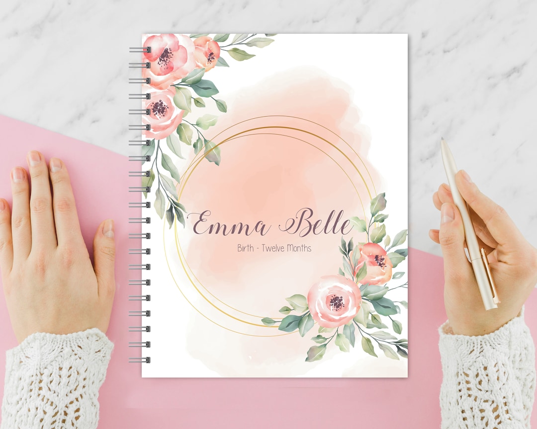 Personalized Baby Book | Pregnancy to First Year Journal | Baby Shower ...