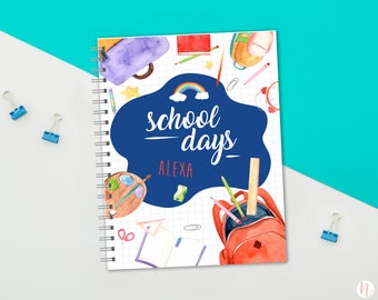 School Memory Book, Personalized School Book, School Years Book, School ...