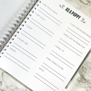 Dog Memory Book, Puppy Scrapbook, New Puppy Gift, Dog Lover Gift, Dog ...