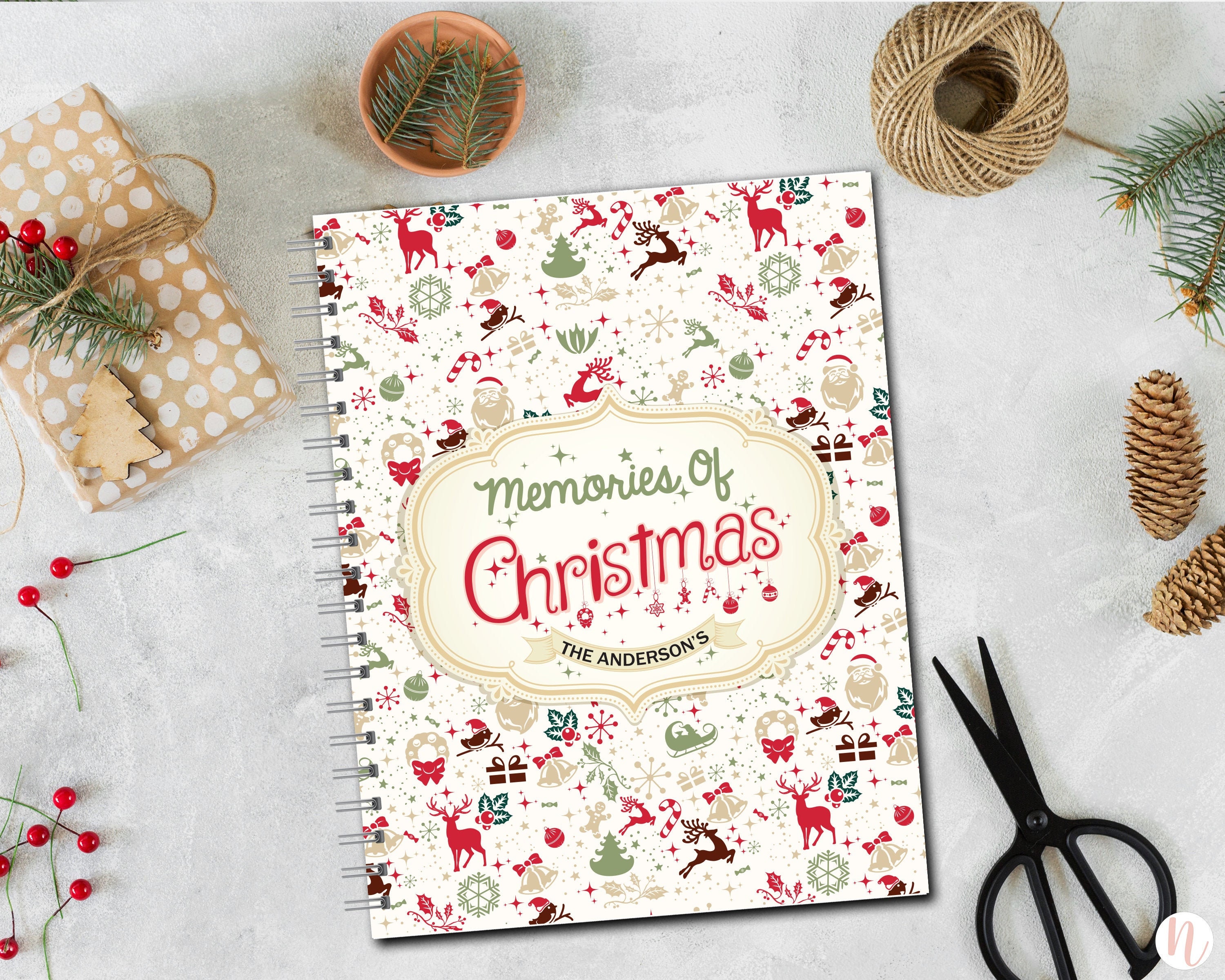 Christmas Memory Book Family Christmas Journal Christmas | Etsy