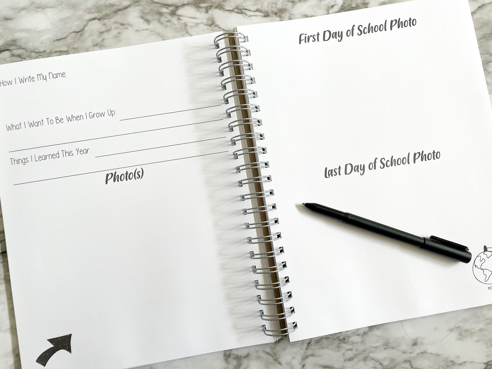 School Memory Book, Personalized School Book, School Years Book, School ...