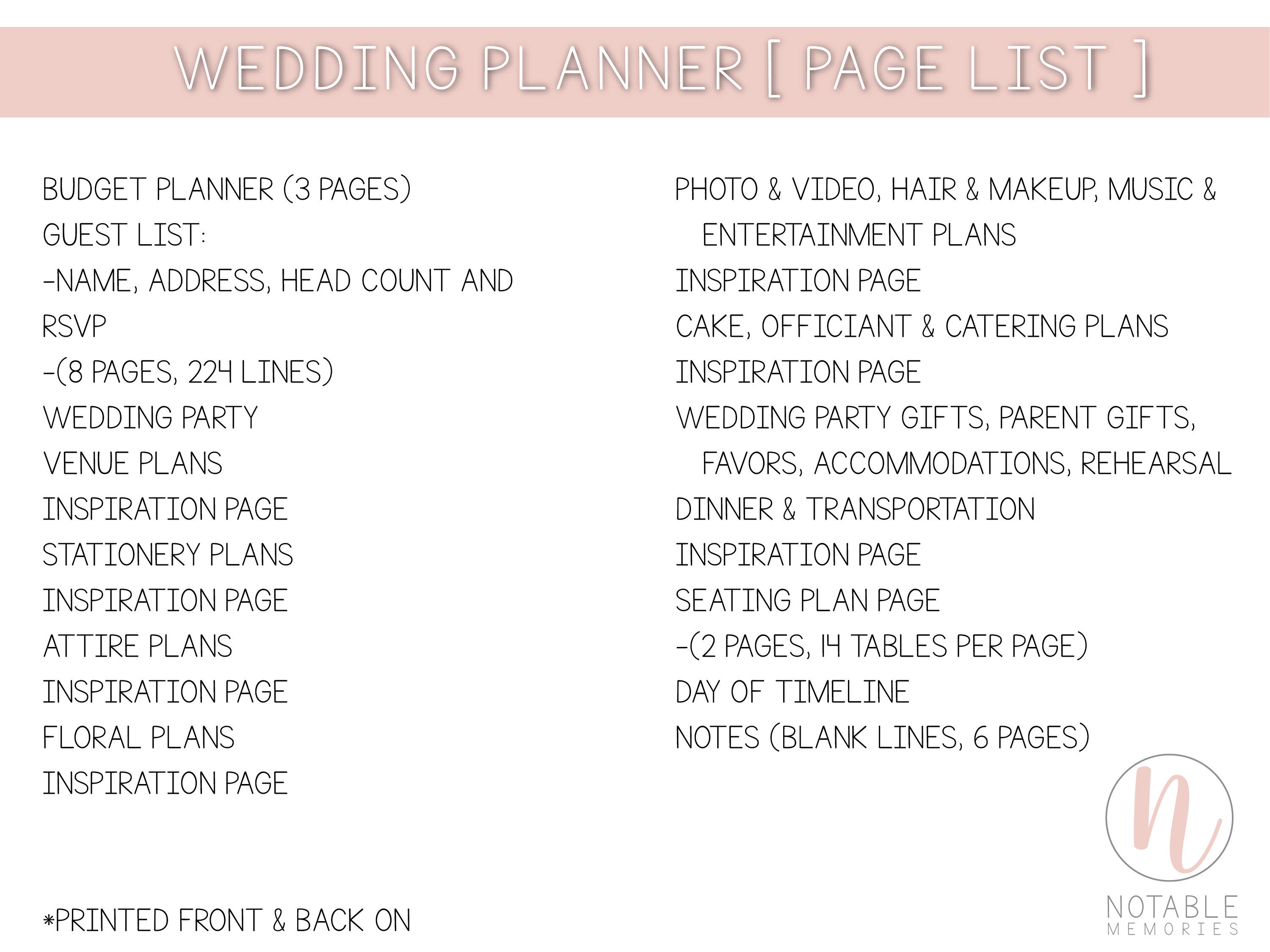 Wedding Planner, Bridal Planner, Personalized Wedding Planning Book ...