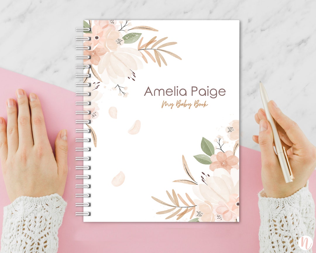Personalized Baby Book | Pregnancy to First Year Journal | Baby Shower ...