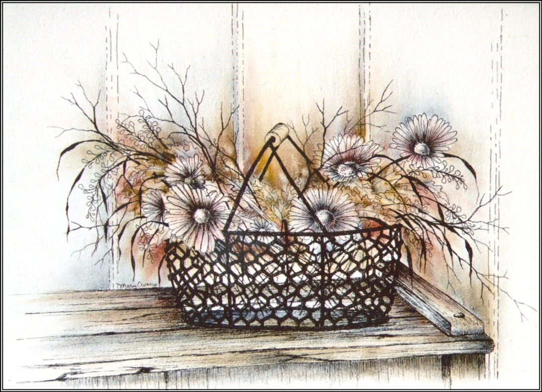 Wire Basket Floral - Etsy