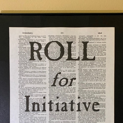 Roll for Initiative Dungeons and Dragons Gifts for Gamers - Etsy