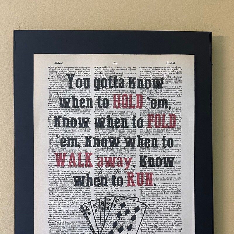 Know When to Hold'em - Etsy