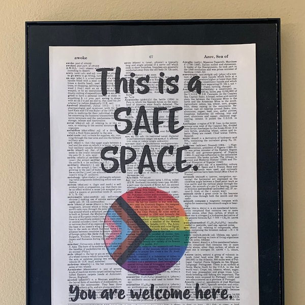 Trans Safe Space Sign - Etsy