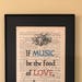 If Music Be the Food of Love, Play on Shakespeare Page Art Twelfth ...