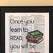 Once You Learn to Read You Will Be Forever Free Frederick - Etsy